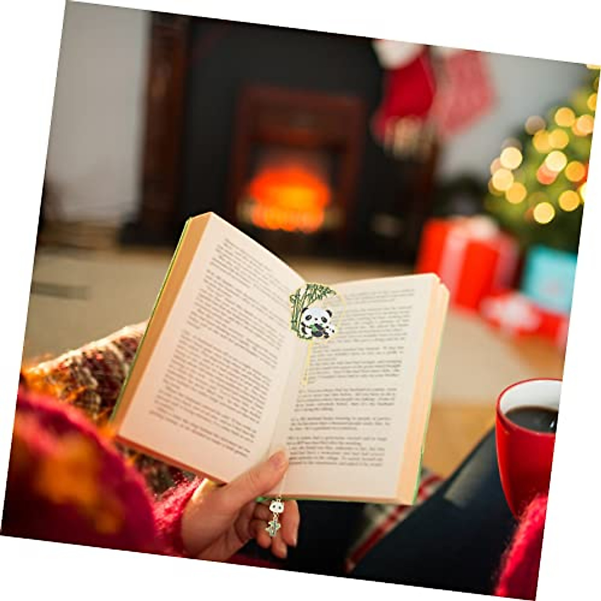 NUOBESTY 3pcs for Mark Bookmark Cartoon Supplies School Chain Office Elegant Marker Panda Delicate Page Lover Hanging Chinese Adorable Exquisite Decorative Read New Tassels Shape Reading