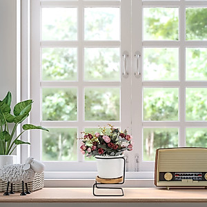 1set Household Container Decorative Pottery Ornament Rack Art Base Planter Desk Air Implement Ceramic Terrarium Metal Arrangement Vase Cacti Wall Idea with Bonsai Iron