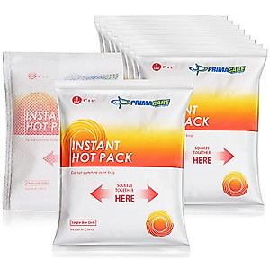 PrimaCare PHP-45 Instant Heat Pack for Emergency Heat Therapy, 4" x 5", Pack of 24