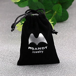 MoAndy Rose Gold Rings for Women Stainless Steel Rings Crystal Rings Finger Rings for Women Love Heart Size 6