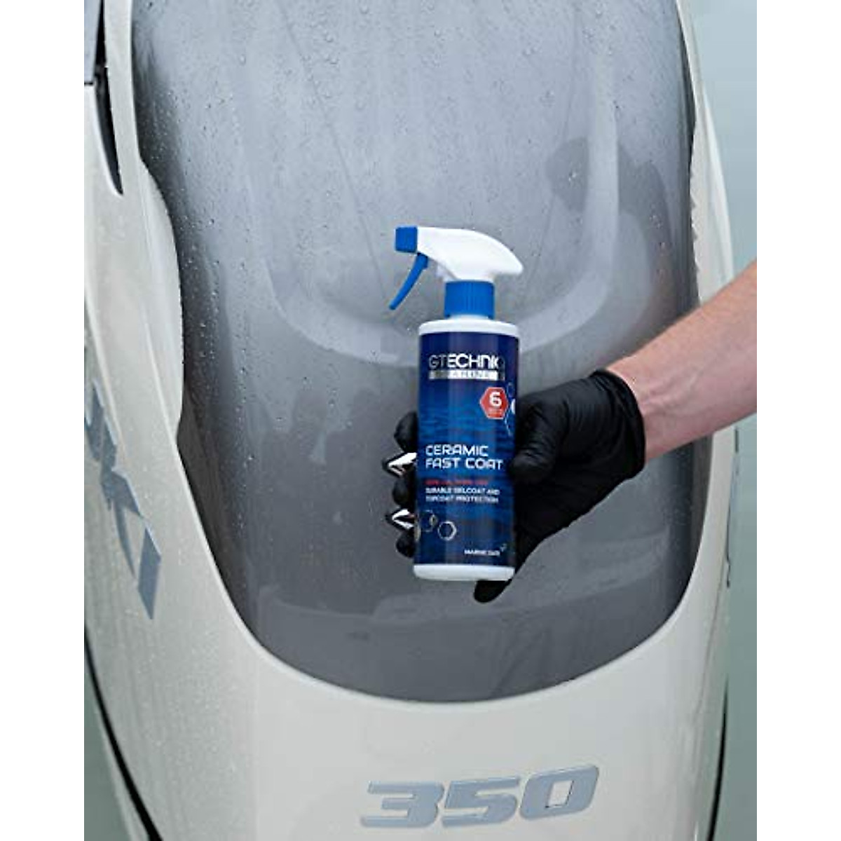 Gtechniq - Marine Ceramic Fast Coat - Repels Dirt and Water and Provides Up to 6 Months of Protection; High-Gloss, UV Resistant, Protect from Oxidation, 100% Optically Clear (500 milliliters)