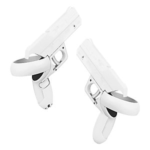 (1 Pair) Ermorgen Upgrade VR Controller Case Compatible for Quest 2, Hard PC VR Grip Shell Cover, Enhanced FPS Gaming Experience -White