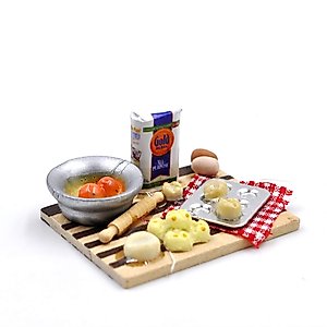 Togudot Dollhouse Laptop Tablet Miniature Phone Mini Food Toys Miniatures Furniture Accessories DIY Doll House Accessory Decoration Tiny Computer Cake Drink Bottles Hamburger Ornaments 1 12 Scale …