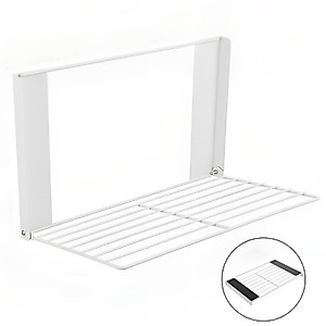 ROLIZOE Magnetic Multi-Purpose Organizer Shelf for Washing Machine Side Storage,Fridge Magnet Organizer Shelf,Towel Storage Rack for Bathroom, Laundry Room Magnetic Folding Shelf（White）