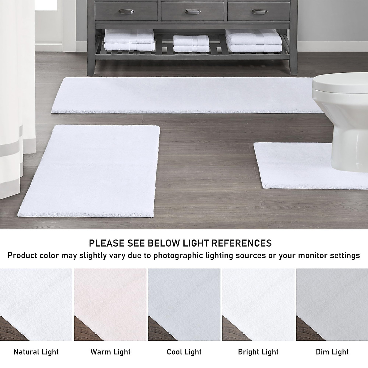 Madison Park Signature Marshmallow Bathroom Rug Non Slip, Luxrurious Plush Bath Mat, Absorbent, Quick Dry, Spa Design Bath Room Décor, 24x40, White