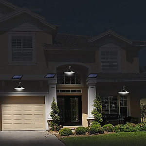 Aolyty Solar Pendant Light with Remote Control Dimmable Shed Light Waterproof Solar Powered Hanging Wall Light for Garden Yard Corridor Walkway Pathway Garage Driveway (Warm Light)