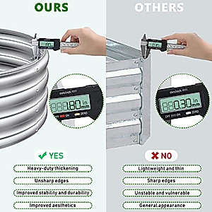 9x2x2ft Galvanized Raised Garden Bed for Vegetables, 9 in 1 Adjustable Outdoor Garden Raised Planter Box, Raised Beds for Gardening Flower