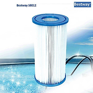 Bestway 18ft x 108in Above Ground Pool Set w/Ladder, Pump & Cartridges (2 Pack)