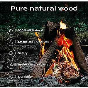Fire Starters for Wood Stove, BBQ, Fireplace, Charcoal Starter, Campfires,Pellet Stove,Chimney, Fire Pit, BBQ, Waterproof Odorless Safe for Indoor/Outdoor Use - Quick Natural Firestarter (Pack of 20)