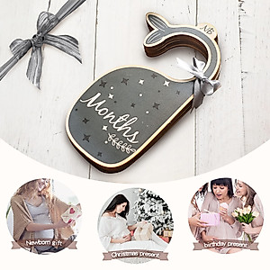 Baby Closet Dividers, Baby Clothes Dividers for Closet from Newborn to 24 Months, 7 Premium Wooden Nursery Hanger Organizers Decor to Make a Tidy&Well Infant Closet