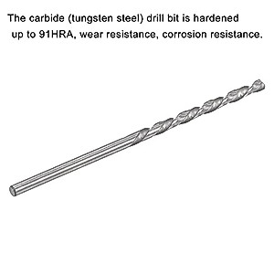 uxcell Solid Carbide Twist Drill Bits 2mm, Metric Left Hand Spiral Flutes Straight Shank Tungsten Steel Drilling Tool for Stainless Steel Alloy Metal, 2pcs