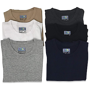 Girls/Boys/Toddler 6 Pack Athletic Performance Long Sleeve Undershirt Tops/Base Layer Cotton Stretch Shirts (6 Pack- Black/Khaki/White/Grey/Navy/Charcoal, 2-3T)