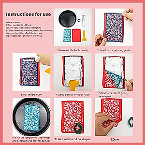 Silk Screen for Clay, Reusable Silk Screen Stencils for Earrings, Silkscreens for Clay Jewelry, Texture Sheets for Clay-17