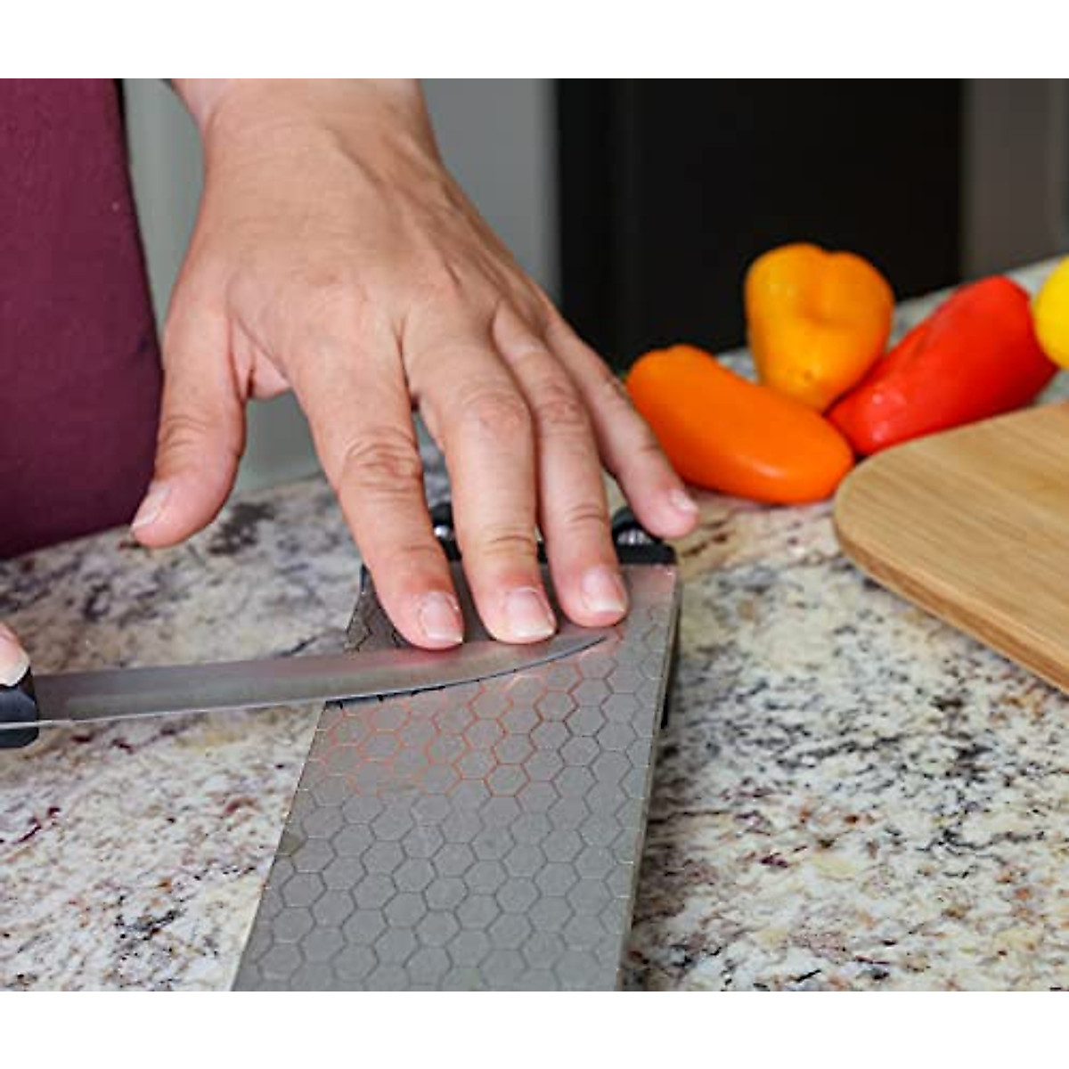 Schaaf Tools (2-Sided) Diamond Sharpening Stone Set, Fine/Coarse Grit | 8 Inch, 400/1000# Diamond Sharpening Plate | Adjustable Diamond Sharpening Stone Set, Spray Bottle, eBook Included