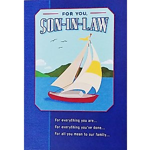 Greeting Card For You Son-in-Law - Wishing You A Day Filled With Everything Good - Happy Birthday With Love