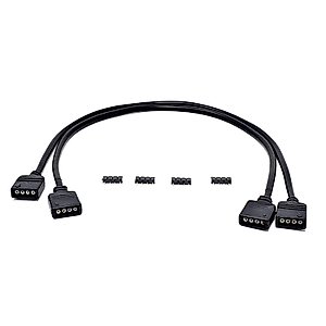 MICRO CONNECTORS RGB Extension 50 cm Cable/ 2-Pack (F04-RGB0150-2P)