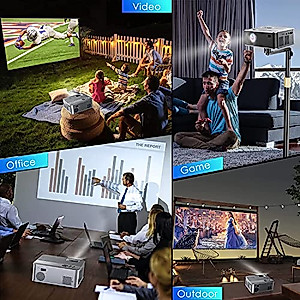 1080P HD Projector, 5G WiFi Bluetooth 4K Projector, PENMAMA 9800L Movie Mini Projector with Zoom/±15° Keystone/ 300" Display/Phone Mirroing, Compatible with HDMI, VGA, USB, Phone, TV, Laptop, PC, PS5