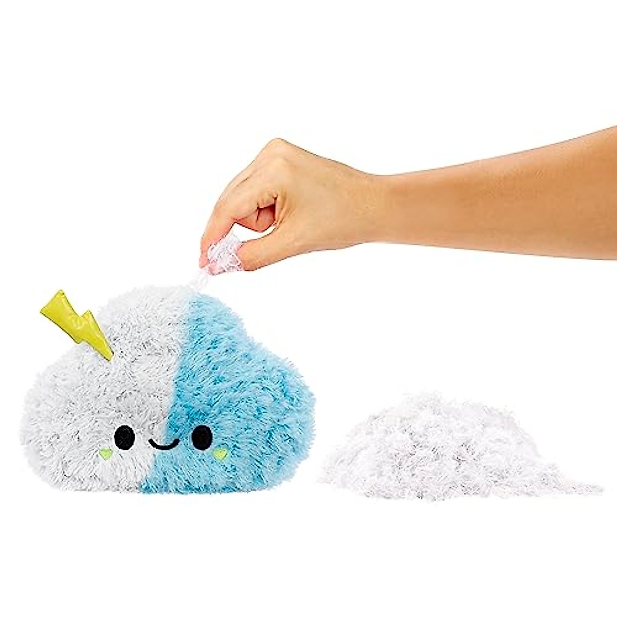 Fluffie Stuffiez Cloud Small Collectible Feature Plush - Surprise Reveal Unboxing with Huggable ASMR Fidget DIY Fur Pulling, Ultra Soft Fluff