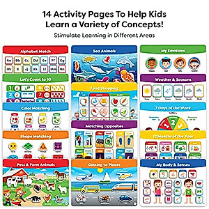 Montessori Busy Book for Toddlers Ages 3 and Up - Pre K Preschool Learning Activities Book - Autism Sensory - Kindergarten Educational Toys for 3 Year Old - My Preschool Busy Book Ages 3-4 4-8 5-7