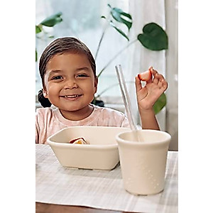 BraveJusticeKidsCo. | SiliSteel™ UnBreakabowl™ Microwave Safe Silicone Bowl | Unbreakable Dinnerware | Family All Ages (Cream)