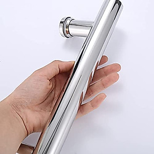 SIMPHONY 12 inches Heavy-Duty Commercial Grade-304 Stainless Steel Push Pull Door Handle/Sliding Barn Door Handle Set/Glass Door Pulls,Hardware - Fit Doors 1/2 to 2 ''
