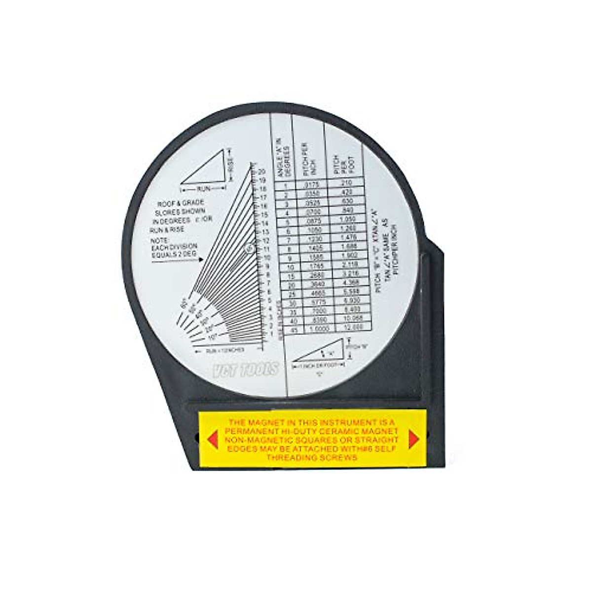 VCT DIAL MAGNETIC BASE ANGLE FINDER PROTRACTOR GAUGE PROTRACTOR FINDING DEGREE GAGE