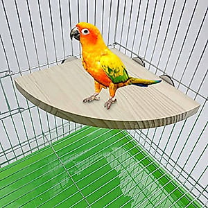 Wood Parrot Bird Perch Stand Platform for Pet Playing