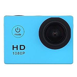KOVOSCJ Sports Action Camera Sports Camera Mini DV Outdoor Waterproof Video Camera 2.0 Inch Sports Camera for Vlog Recording (Color : Blue, Size : Medium)