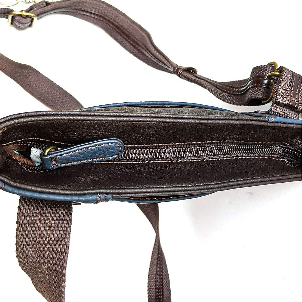 Chala Swing CrossBody Phone Purse in Two Tone Colors (Bag Only) (Light Teal Bag Only)