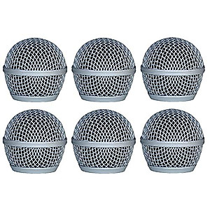 Audio2000'S ACC1001X6 6-Pack Dent Resistant Steel Grille-Mesh Replacement Microphone Windscreens