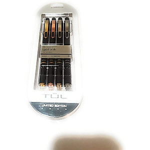 TUL Element Limited-Edition Retractable Gel Pens, Medium, 0.7 mm, Assorted Barrel Colors, Black Ink, Pack Of 4