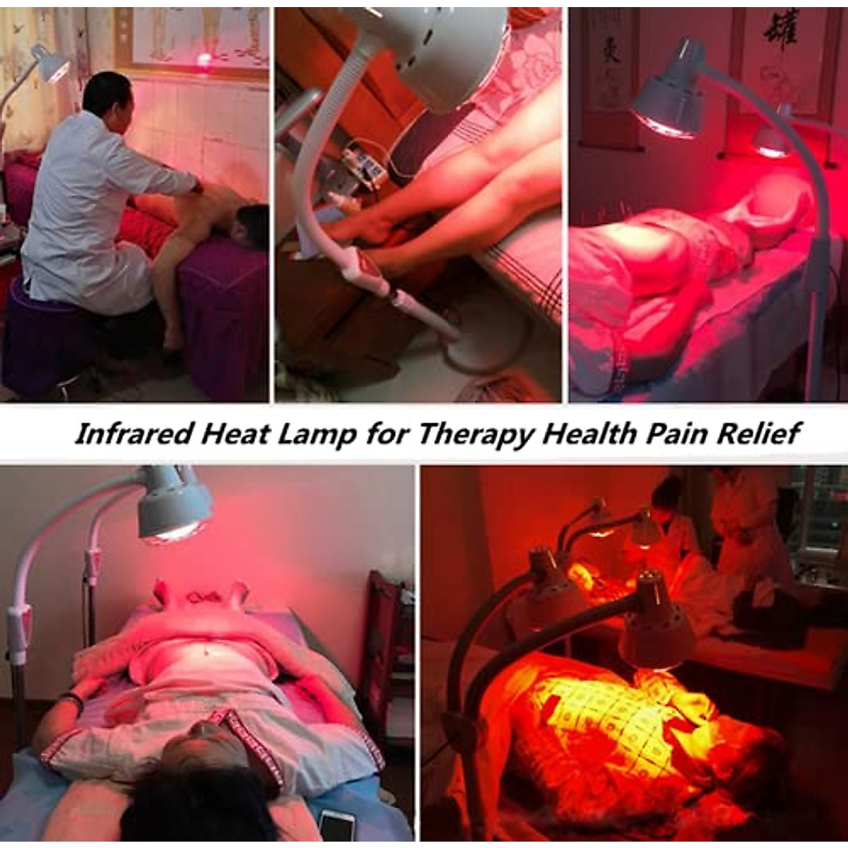 Qixivcom 2-Packs 275W Heat Lamp Bulb Infrared Heating Bulbs Dark Red Light Glass Heat Lamp E26 Waterproof Anti-Explosion Thickened Bulbs for Piglet Chicken Duck Birds Bathroom Light Therapy Use