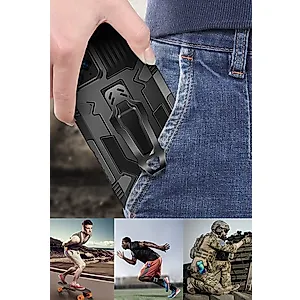 Compatible with Oppo Reno2 F Case,Built-in Kickstand Shockproof Protective Cover,Compatible with Oppo Reno2 F Case 2 in 1 Phone Case Cover Gray