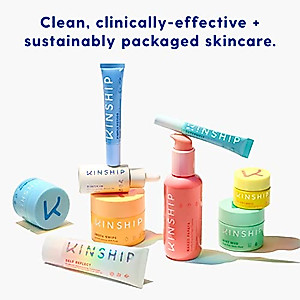 Kinship Naked Papaya Enzyme Gentle Milk Cleanser - Jojoba Oil + Sunflower Oil with Vitamin E to Soothe & Replenish Skin - Facial Cleanser & Makeup Remover with Kinbiome Probiotic (5.25 oz)