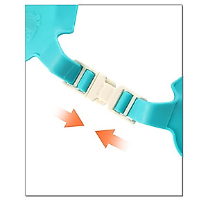 Baby Shower Cap for Washing Hair, Cartoon Dinosaur Kids Bath Hat Protect Baby’s Eye and Ear, Shampoo Visor Shield for Toddler Kids Child Infant, Blue