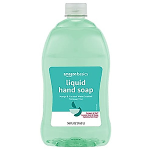 Amazon Basics Liquid Hand Soap Refill, Mango and Coconut Water Scent, Triclosan-Free, 56 Fluid Ounces, 1-Pack (Previously Solimo)