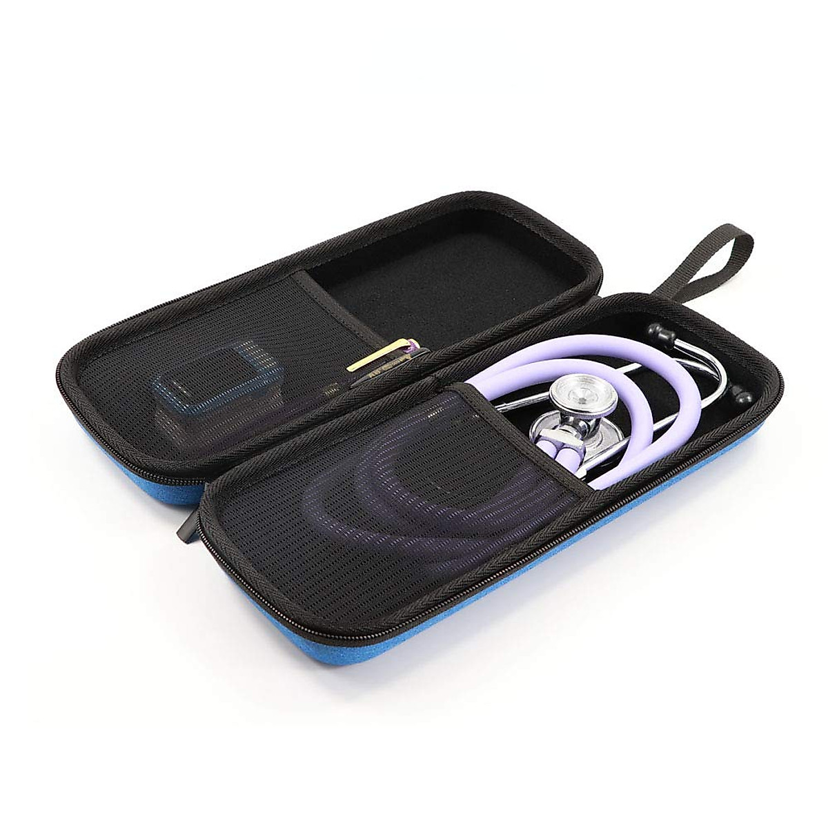 Stethoscope Carrying Case, Mesh Pocket for Nurse Accessories (Rose red)