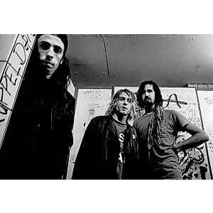 Nirvana Poster, Backstage, Kurt Cobain, 1990s, Grunge Music, Art Print