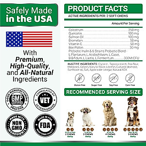 YUMA'S 2-Pack Dog Allergy Relief Chews - Dog Itching Skin Relief Treatment Pills - Anti-Itch for Dogs - Itchy and Paw Licking - Dry Skin & Hot Spots - Omega 3 Fish Oil - Skin & Coat Supplement