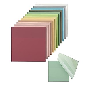 Mr. Pen- Transparent Sticky Notes, 3x3, 600 Sheets, Vintage Colors, See Through Sticky Notes, Sticky Notes Transparent, Translucent Sticky Notes, Clear Transparent Sticky Notes, Sticky Notes Clear