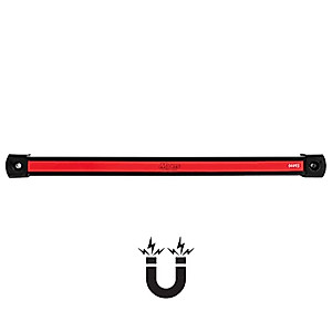 Myers Tire Supply Heavy-Duty 12" Magnetic Rails | Super Strong Metal Magnet Storage Tool Organizer Bars Set with Mounting Screws | Great for the Garage, Workshop or RV