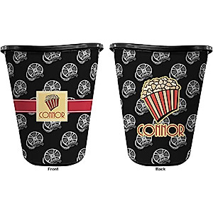 RNK Shops Movie Theater Waste Basket - Double Sided (Black) (Personalized)