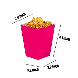 We Moment Hot Pink Mini Popcorn Boxes Pack of 36