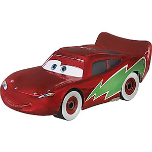 Disney Car Toys Holiday Hotshot Lightning McQueen, Miniature, Collectible Racecar Automobile Toys Based on Cars Movies, for Kids Age 3 and Older