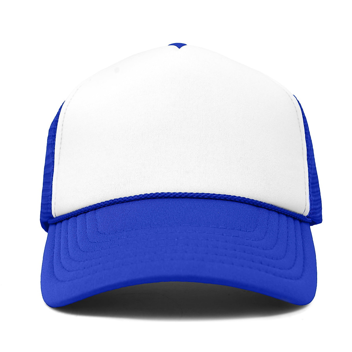 DALIX Mesh Youth Cap in Royal Blue and White