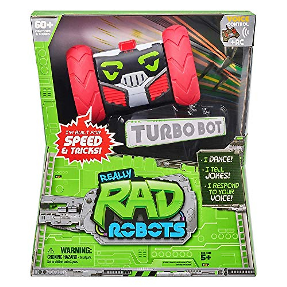 Really RAD Robots - Electronic Remote Control Robot with Voice Command - Built for Speed and Tricks - Turbo Bot