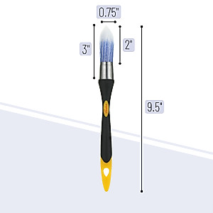 Bates- Trim Brush, 0.75 Inch, Edge Painting Tool, Trim Paint Brushes, Trimmer Edger, Trim Brush