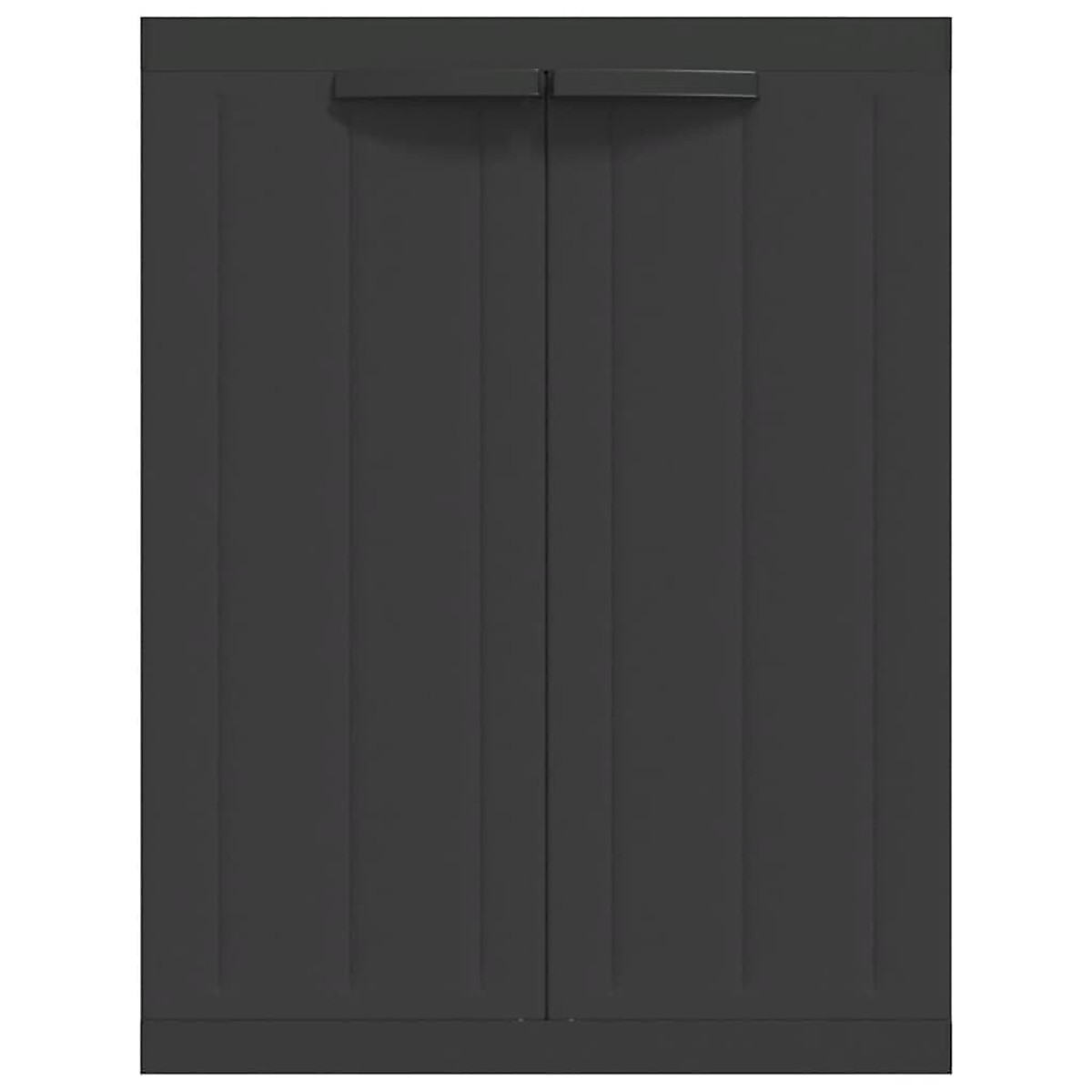 Outdoor Storage Cabinet Black 25.6"x14.6"x33.5" PP,Outdoor Storage Cabinet with Adjustable Shelves Durable and Lockable for Gardens, Balconies, and Patios Storage Lockers, Storage & Home Organization