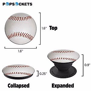 PopSockets: Collapsible Grip & Stand for Phones and Tablets - Baseball
