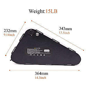 QWW 48V20AH30amp Battery for 100-1200W Ebike with Charge